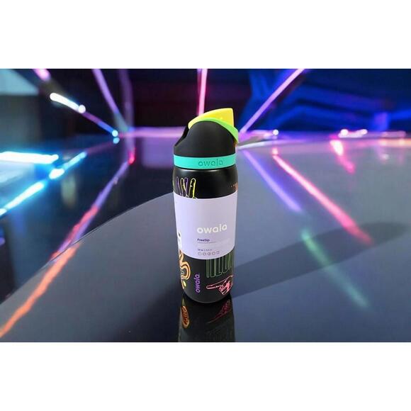 Games | Owala Birthday Bash 225 Black Neon Cup 32oz Free Sip Ready To ...